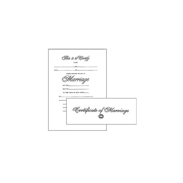 Certificate-Marriage w/Envelope - MVMNT CHRISTIAN STORES
