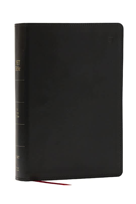 Net Bible Full Notes Edition Comfort Print Black Leathersoft